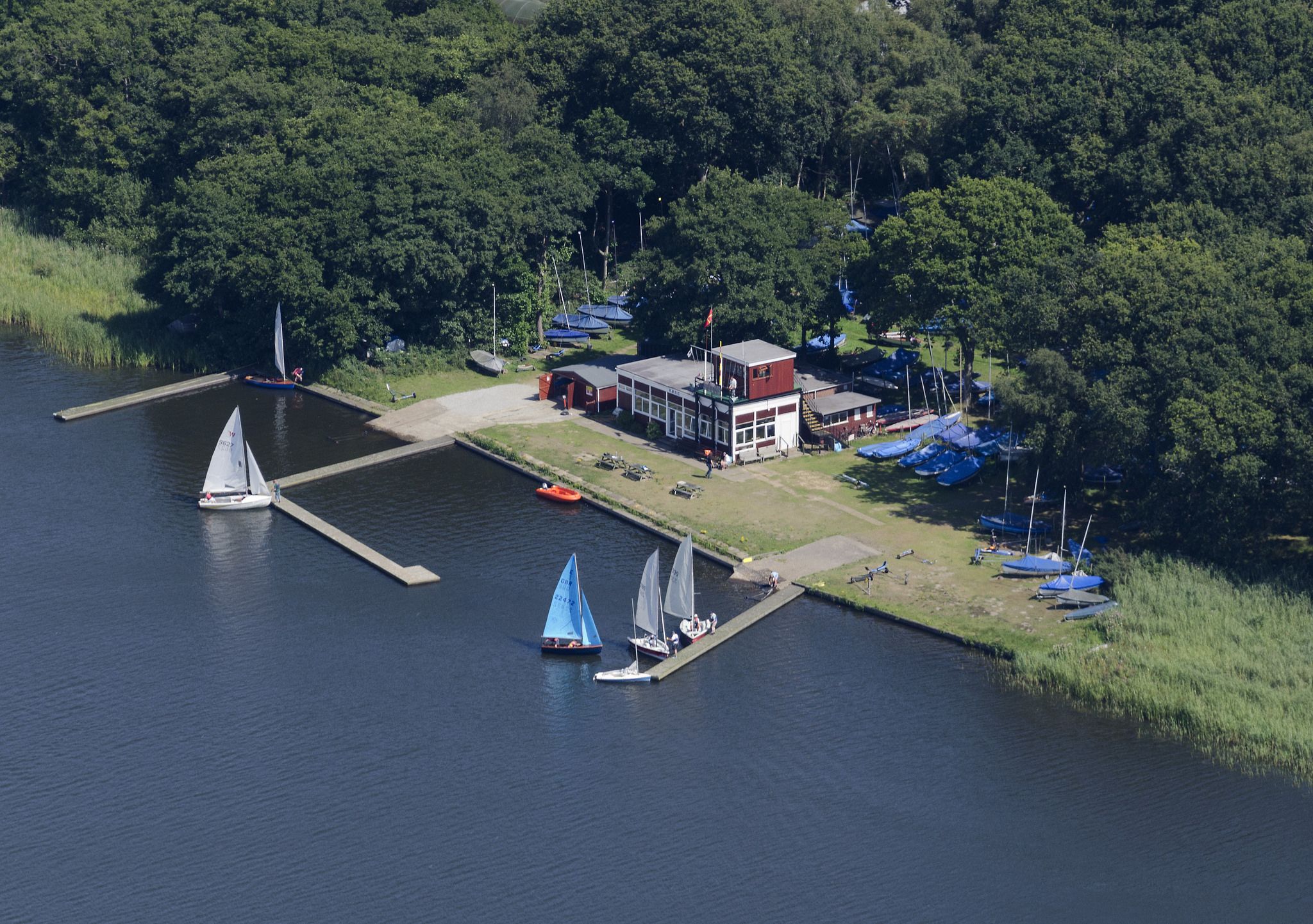 Club aerial – Rollesby Broad Sailing Club